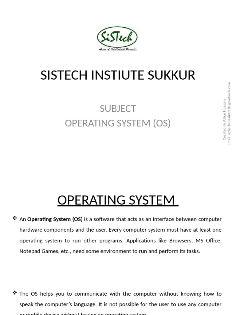 Overview of Operating Systems Explained | PDF | Operating System | Mac Os