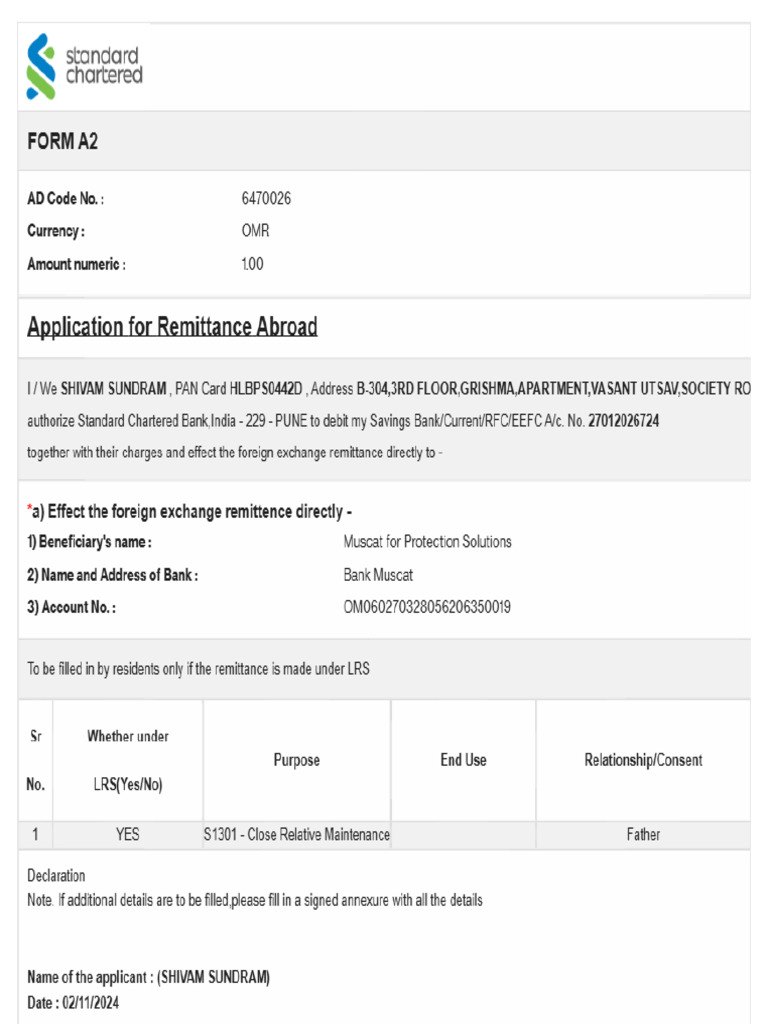 AUTOMATION RELID - A2 - Form - Remit | PDF