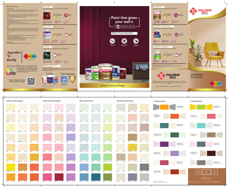 Emulsion Shade Card | PDF | Paint | Acrylic Paint
