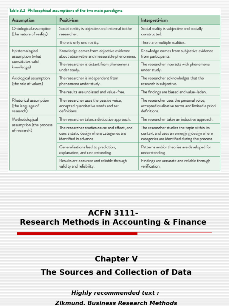 Research Methods Chapter 5 Final Version Pdf Level Of