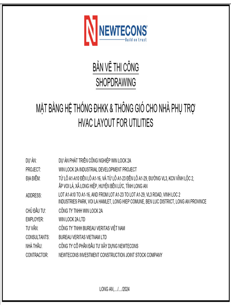 BWID-WL2A-NTC-BV-DAB-MEP-ACMV-WA-03 - HỆ THỐNG HVAC NHÀ PHỤ TRỢ.Rev01 | PDF