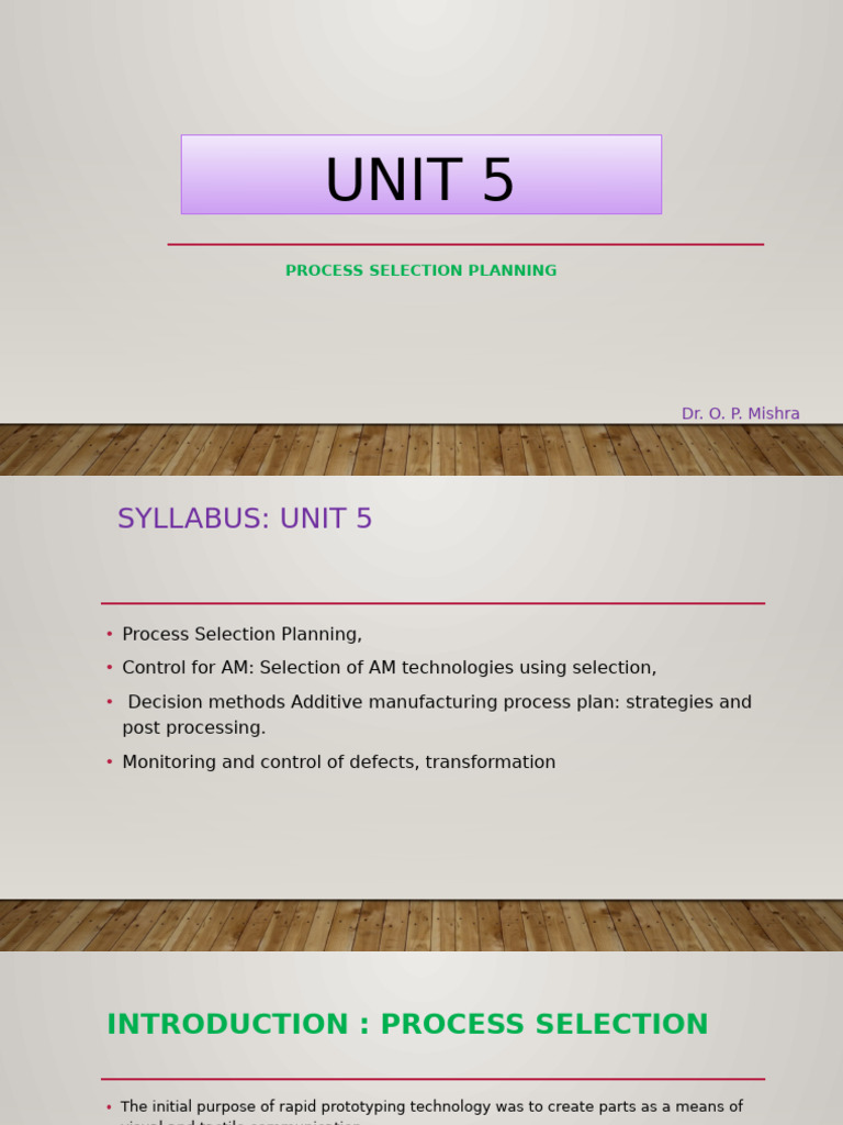 unit5 | PDF | 3 D Printing | Decision Making