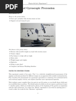 205 A11 Lab Report | PDF | Rotation Around A Fixed Axis | Gyroscope
