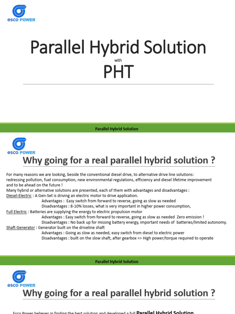 Parallel Hybrid Solution-PP3 | PDF | Hybrid Vehicle | Engines