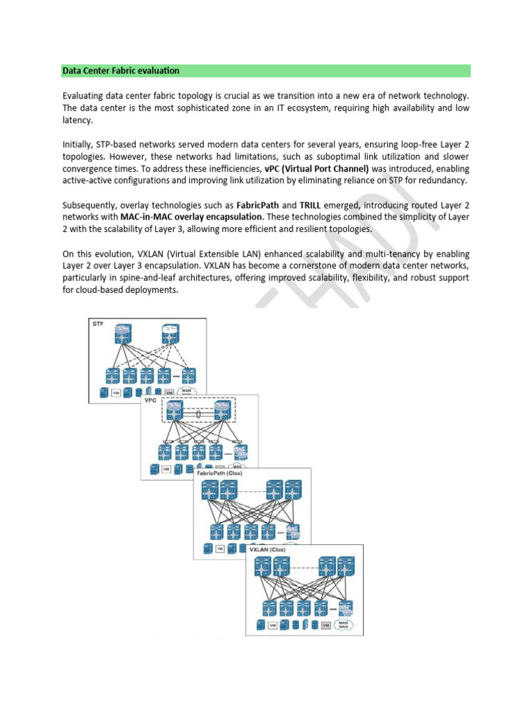 Evaluating Data Center Fabric Evolution | PDF | Computer Network ...