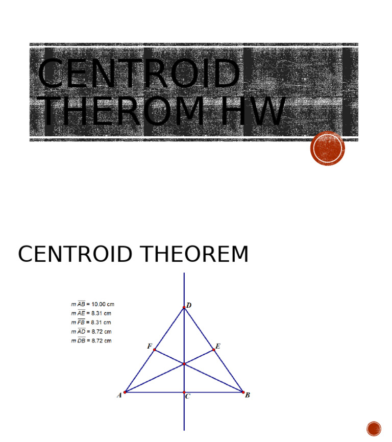 Centroid Therom Hw | PDF