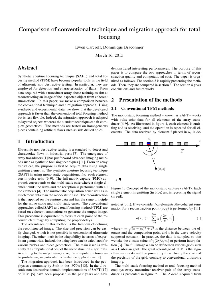 Comparison of Conventional Technique and Migration Approach For Total ...