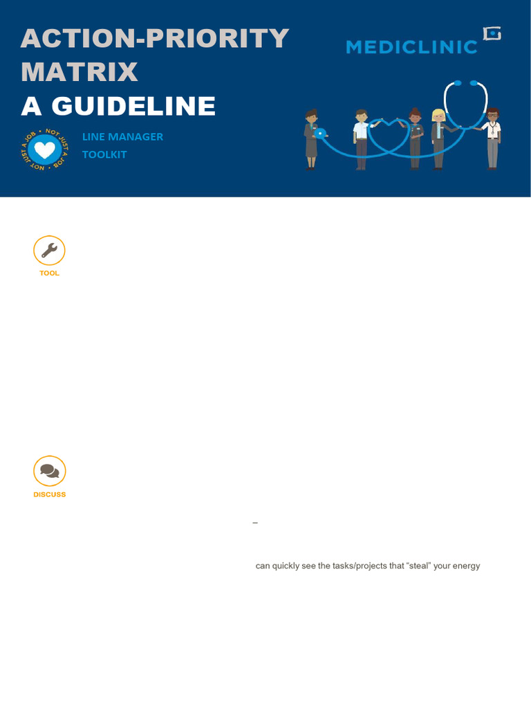Action Priority Matrix Guideline 03072020 | PDF | Psychological ...