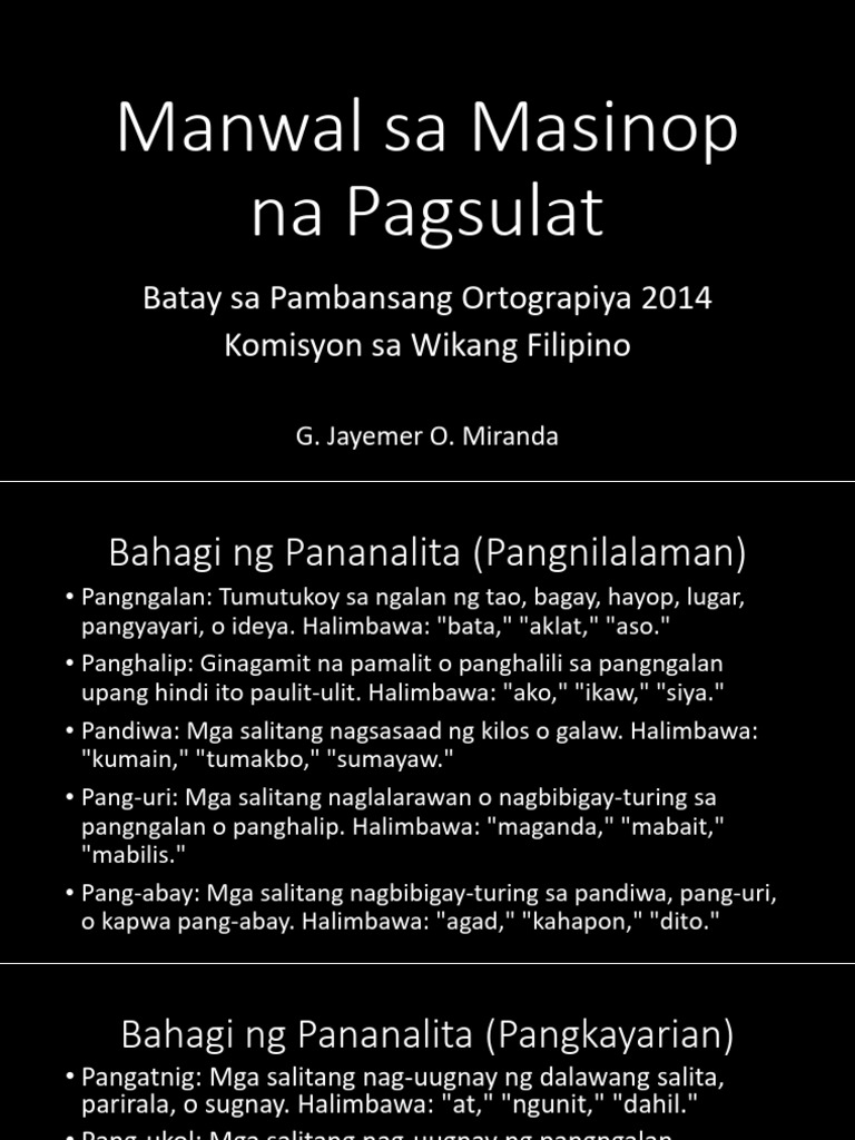 Course Material 04 at 05 - Manwal Sa Masinop Na Pagsulat | PDF