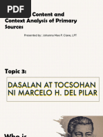 Dasalan at Tocsohan: Marcelo H.Del Pilar | PDF | Philippines