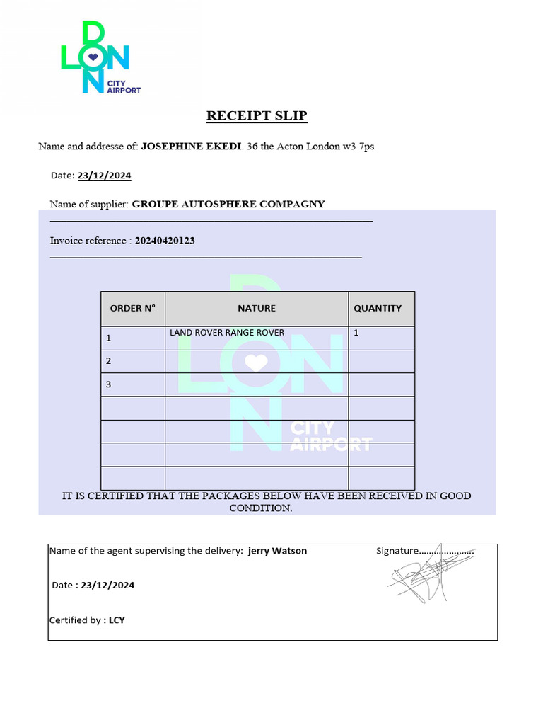LOG2.O1-bordereau-de-reception SLIPT | PDF