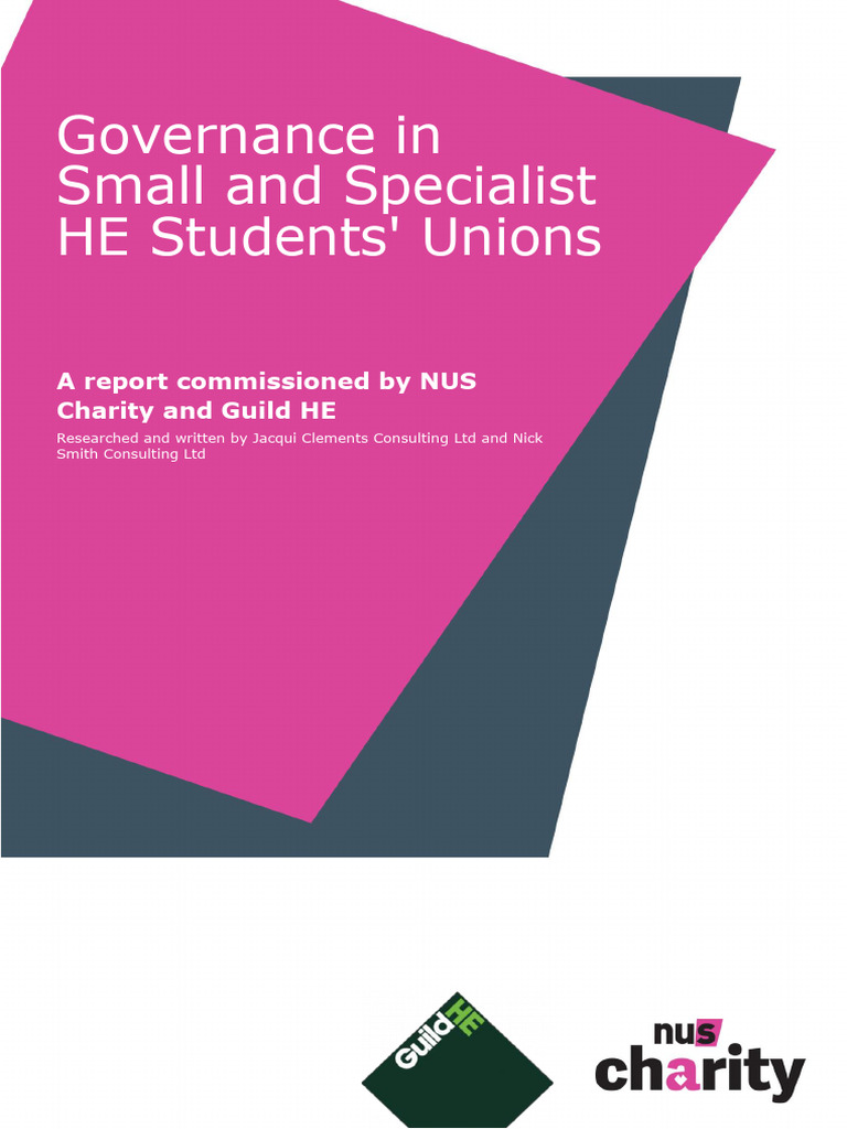 Governance in Small and Specialist HE Students Unions 1676907555262 0 | PDF | Charitable ...
