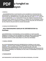 Mga Solusyon para Sa Deforestation | PDF