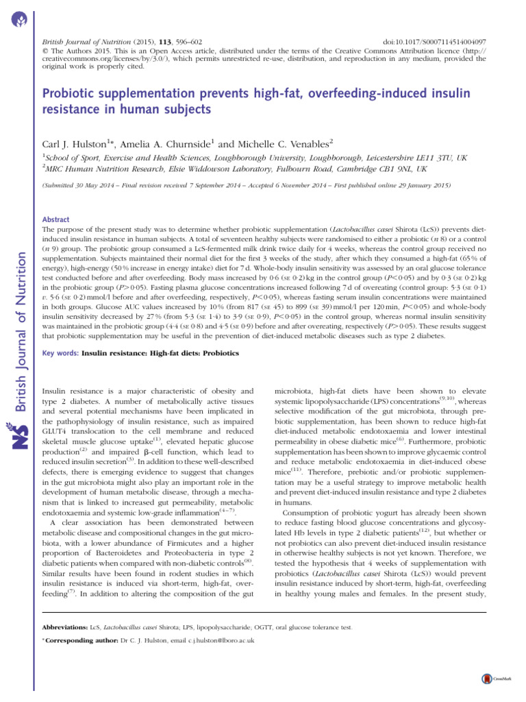 2015 Probiotic Supplementation Prevents High-Fat, Overfeeding-Induced ...