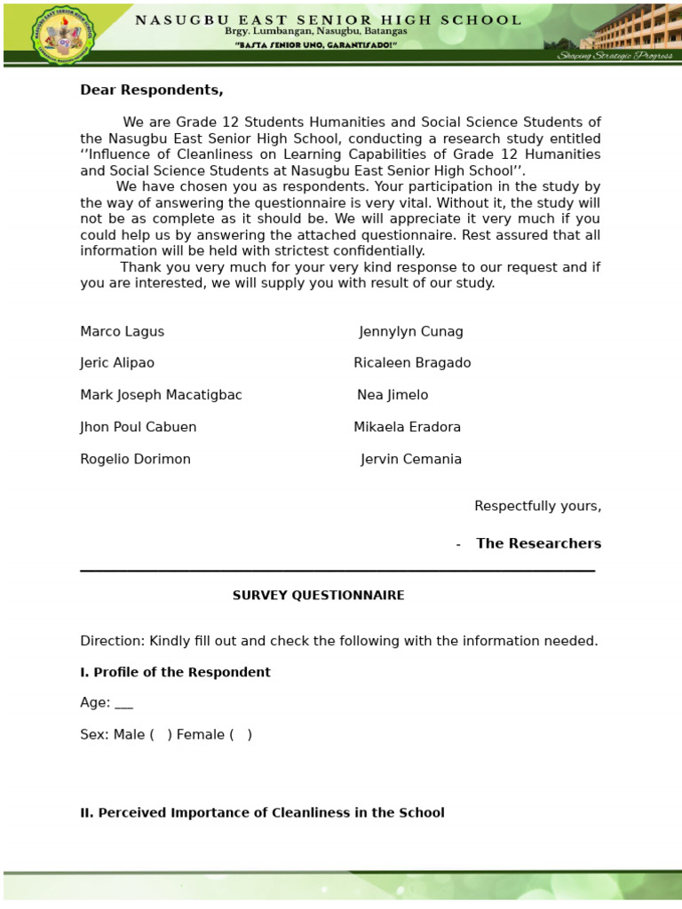 FINAL FREUD Questionnaire Cleanliness and Learning Capabilities Lagus-2 ...