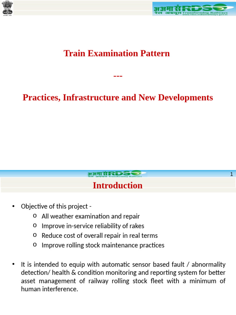 Train Examination and Maintenance Systems | PDF | Train | Rail Transport
