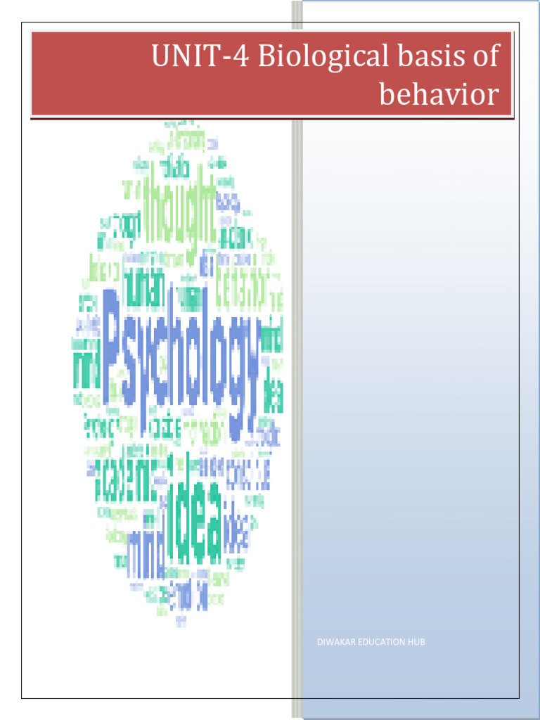 Biological Basis of Behaviour | PDF | Senses | Stimulus (Physiology)