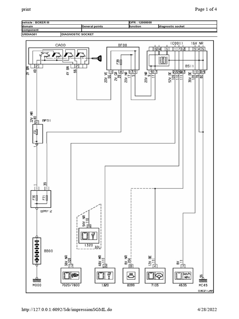 Boxer III Diagnostic Socket Guide | PDF