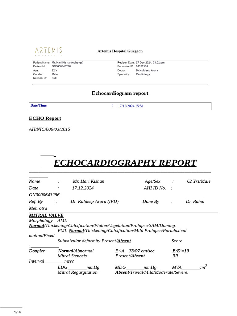 Echo | PDF | Echocardiography | Cardiovascular System