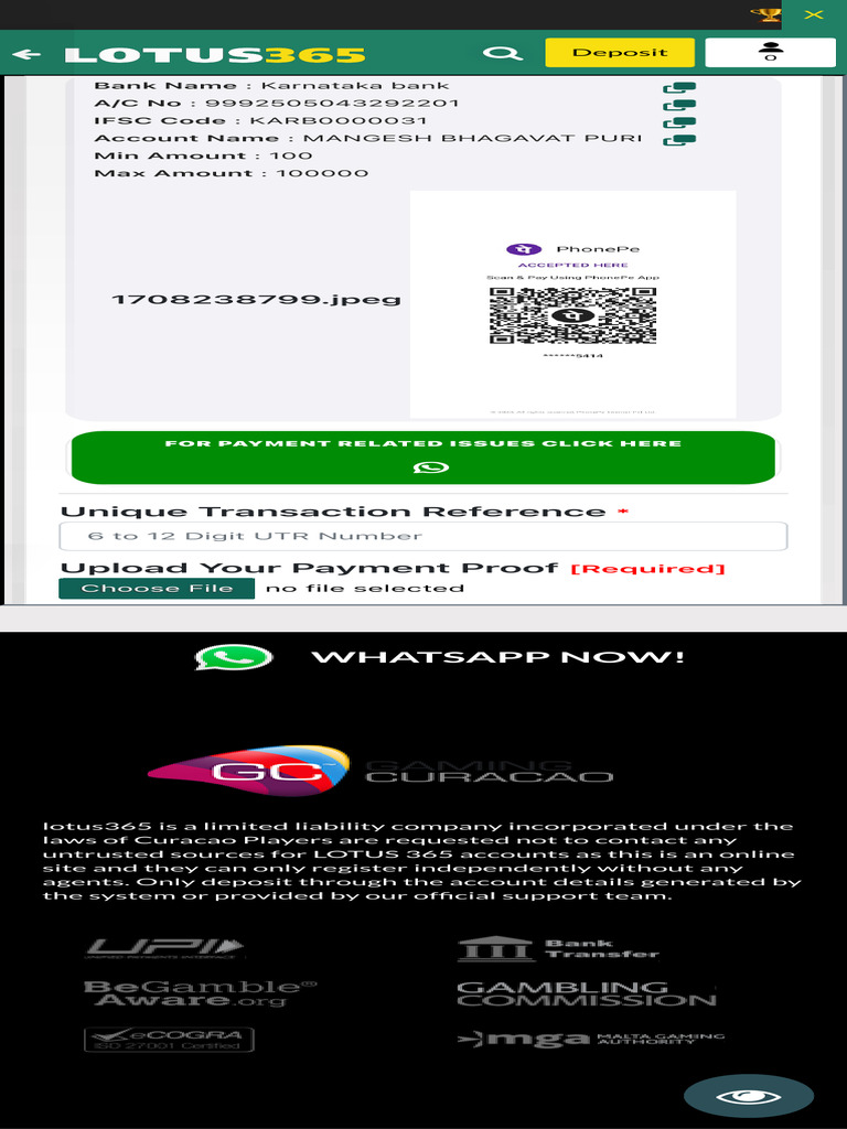 Secure Your Lotus365 Account Today | PDF