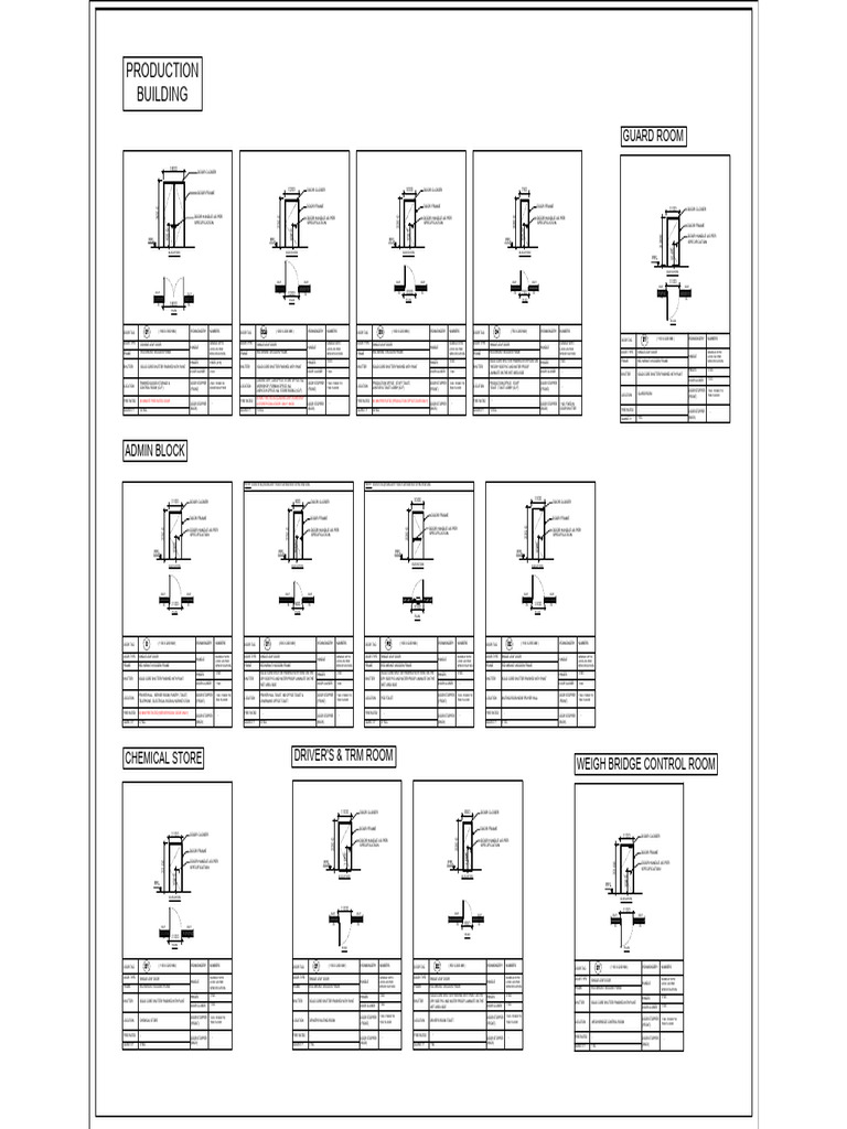 A-500-503 - DoorWindow Opening Schedule-Model | PDF | Door | Architectural Elements