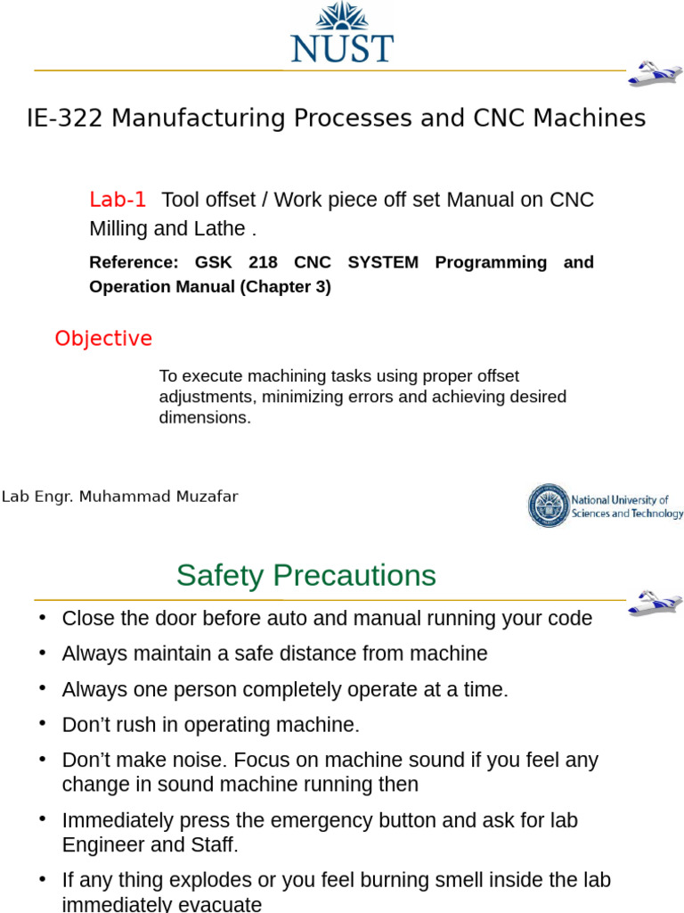 IE 322 Lab Lecture 2 | PDF | Numerical Control | Machining