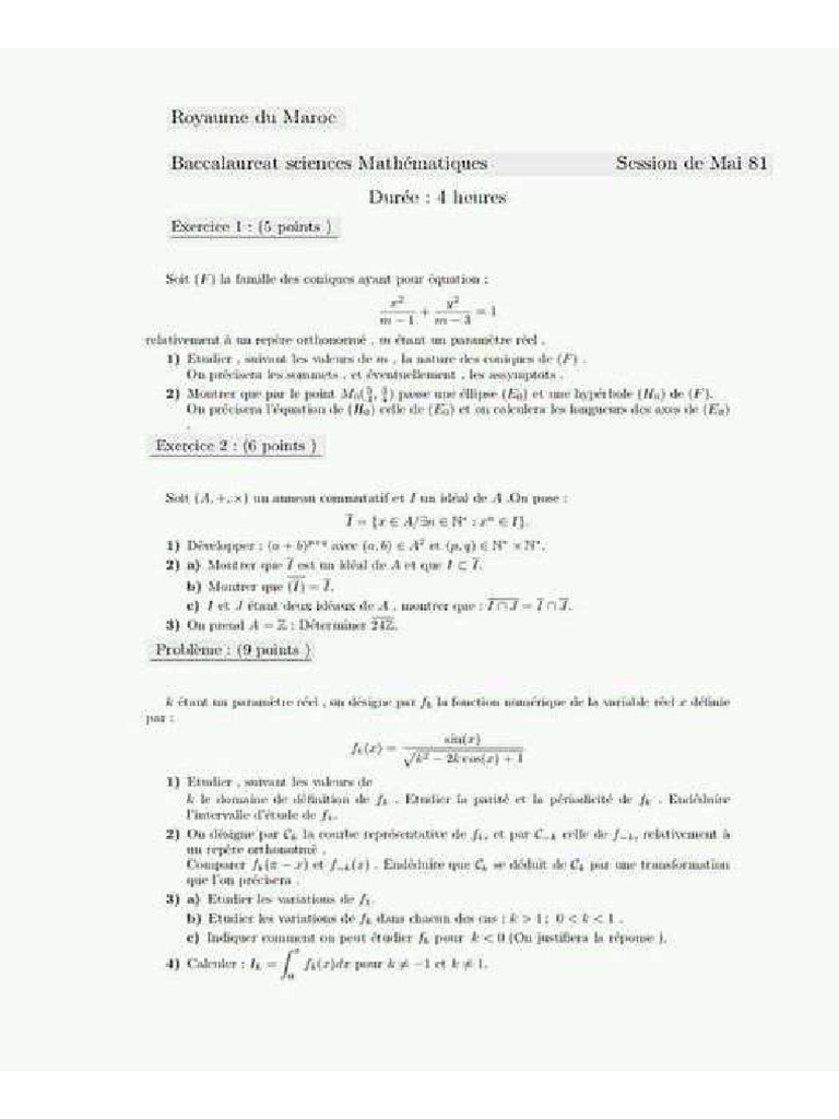 Bac 1981 | PDF