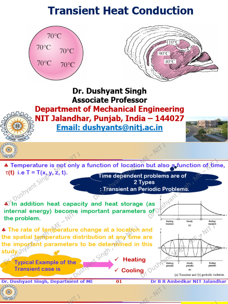 13 -Transient Heat Conuction | PDF | Thermal Conduction | Heat