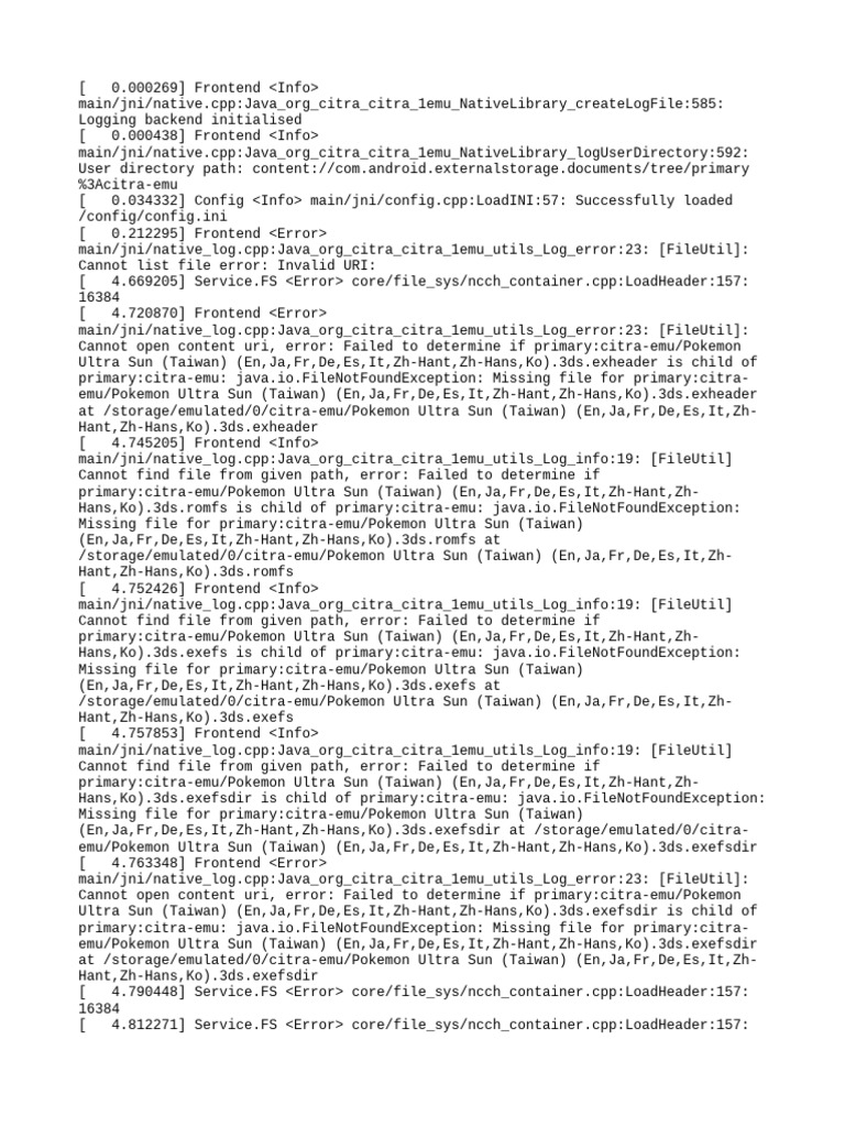 citra_log | PDF | Computing Platforms | Systems Architecture