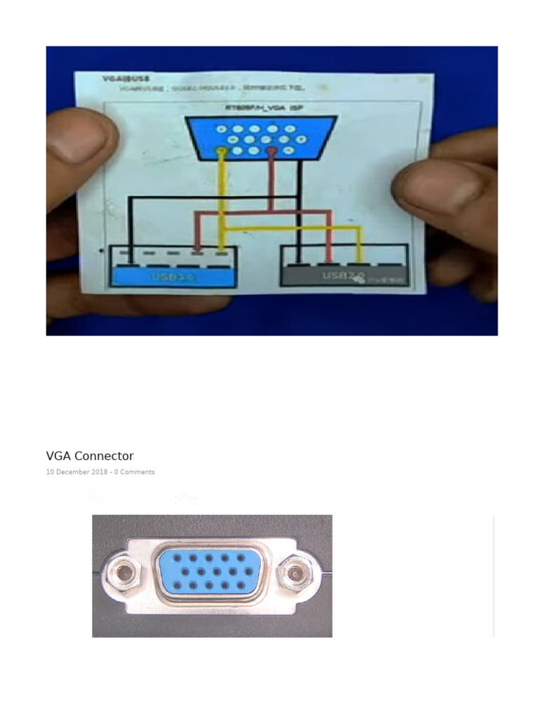 HDMI VGA USB pin layout | PDF