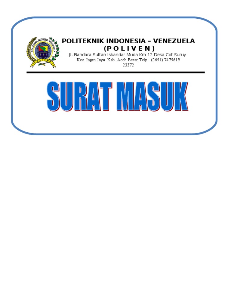 LAbel Surat Masuk | PDF