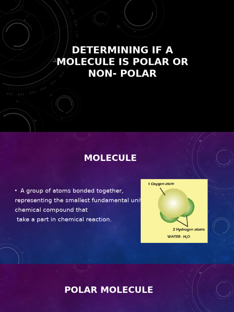 Polar vs Non-Polar Molecules Explained | PDF