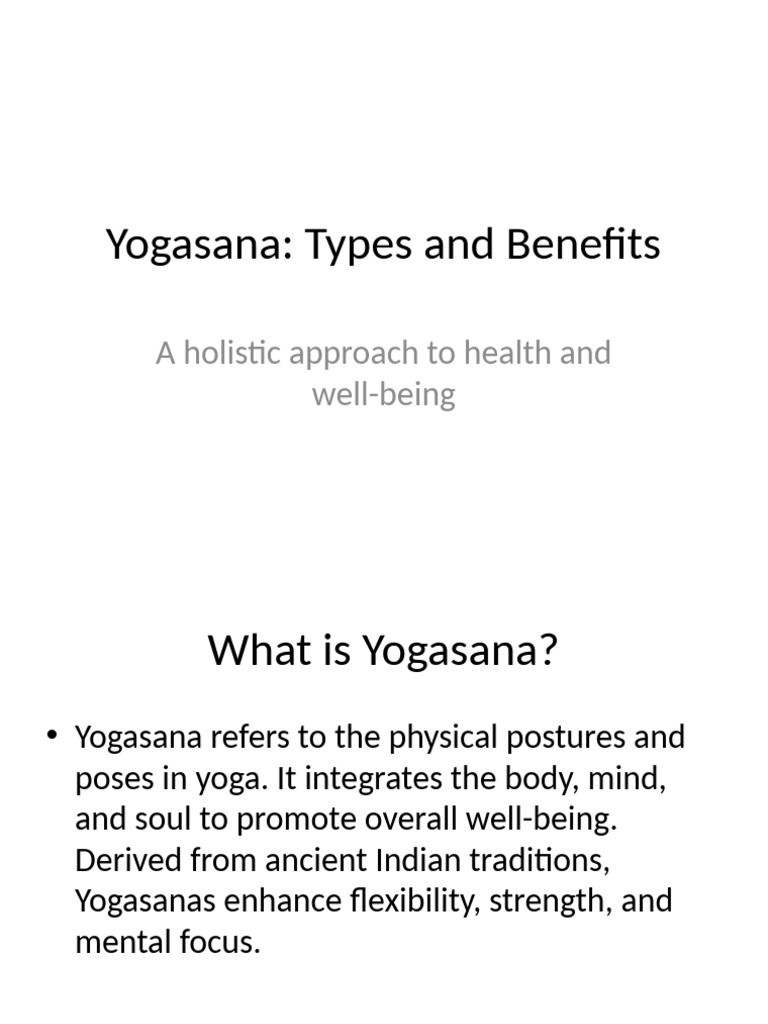 Yogasana Types and Benefits | PDF