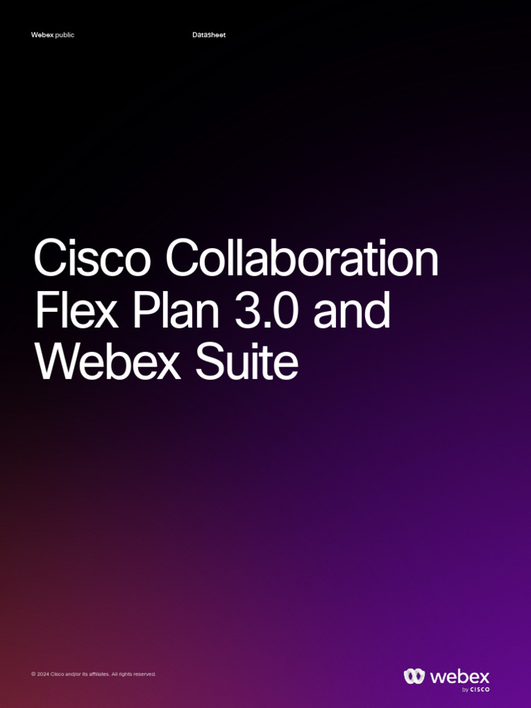 collaboration-flex-plan3-data-sheet | PDF | Web Conferencing | Cloud Computing