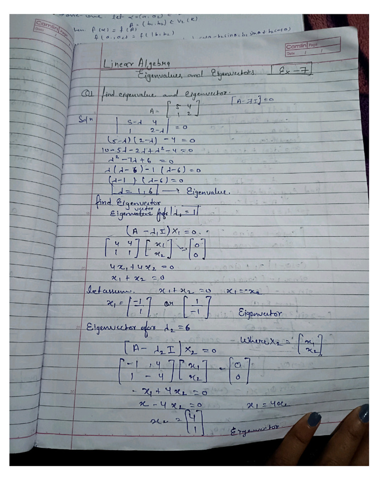 Eigenvalue Eigenvactor | PDF