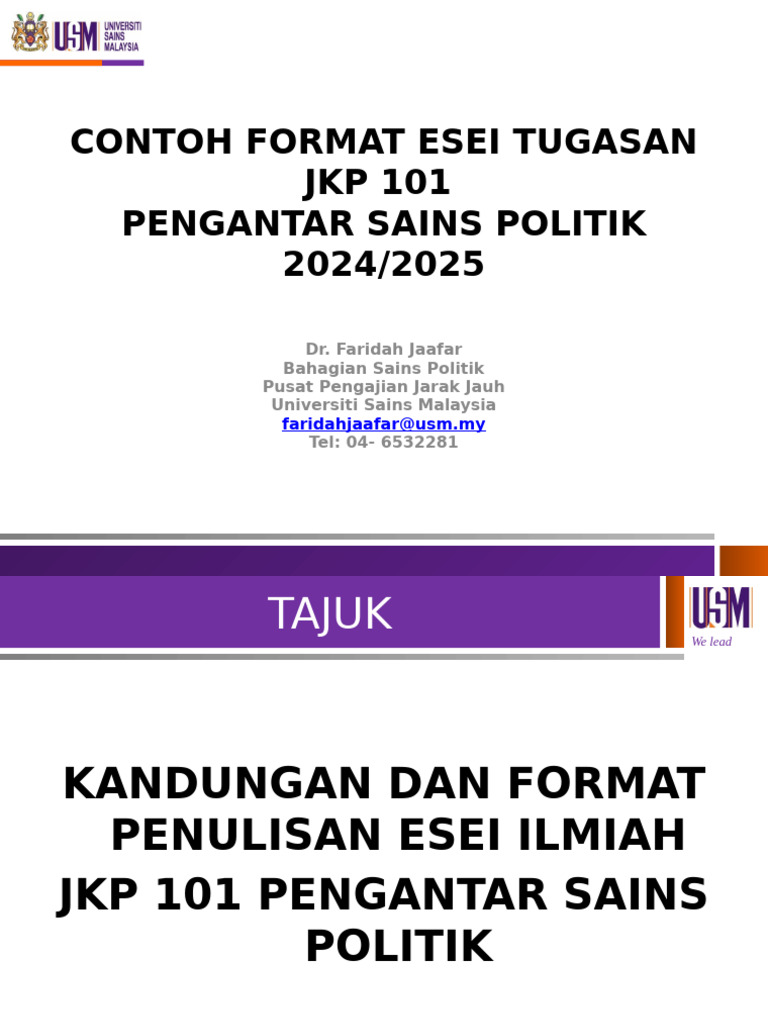Contoh Format Tugasan 20242025 | PDF