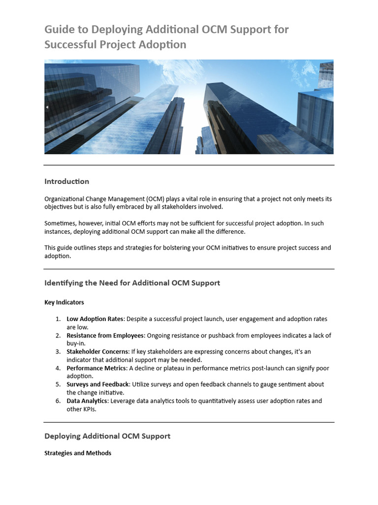 Guide To Deploying Additional OCM Support | PDF | Performance Indicator ...