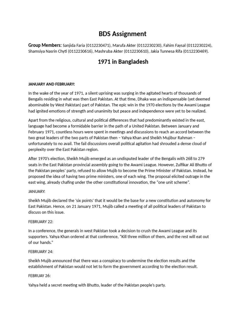 BDS Ass. | PDF | Military | South Asia