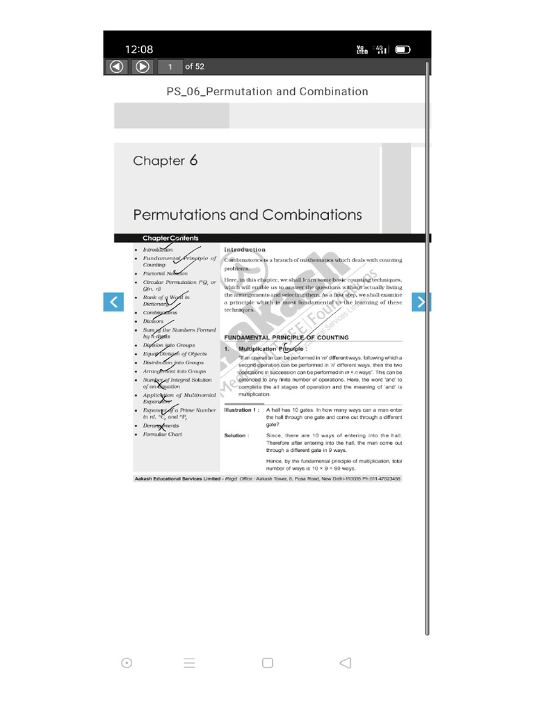 permutation and combinations 1 | PDF permutation and combinations 1 | PDF