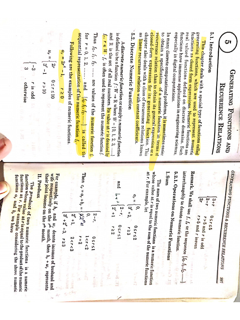 Recurrence Relation Pdf