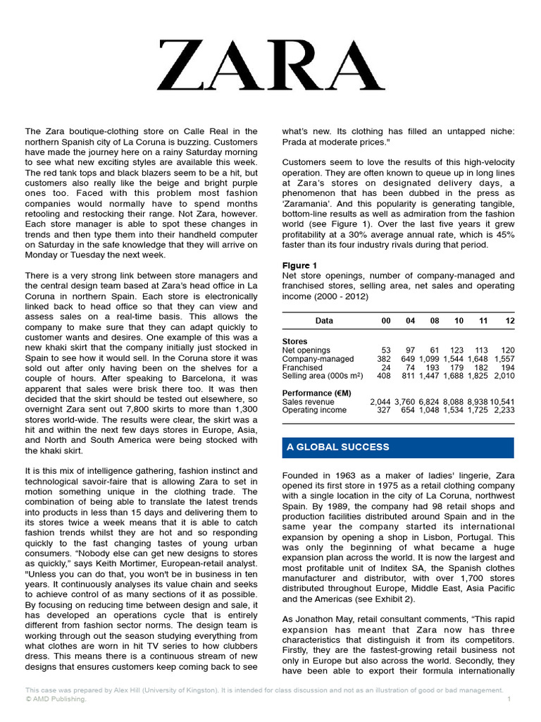 Zara | PDF | Fashion | Retail