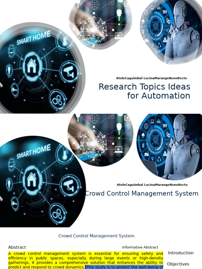 Automation Proposed Topics | PDF | Internet Of Things | Weather Forecasting