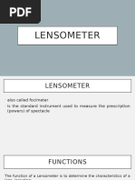 Basic Lensometry | PDF | Optics | Light