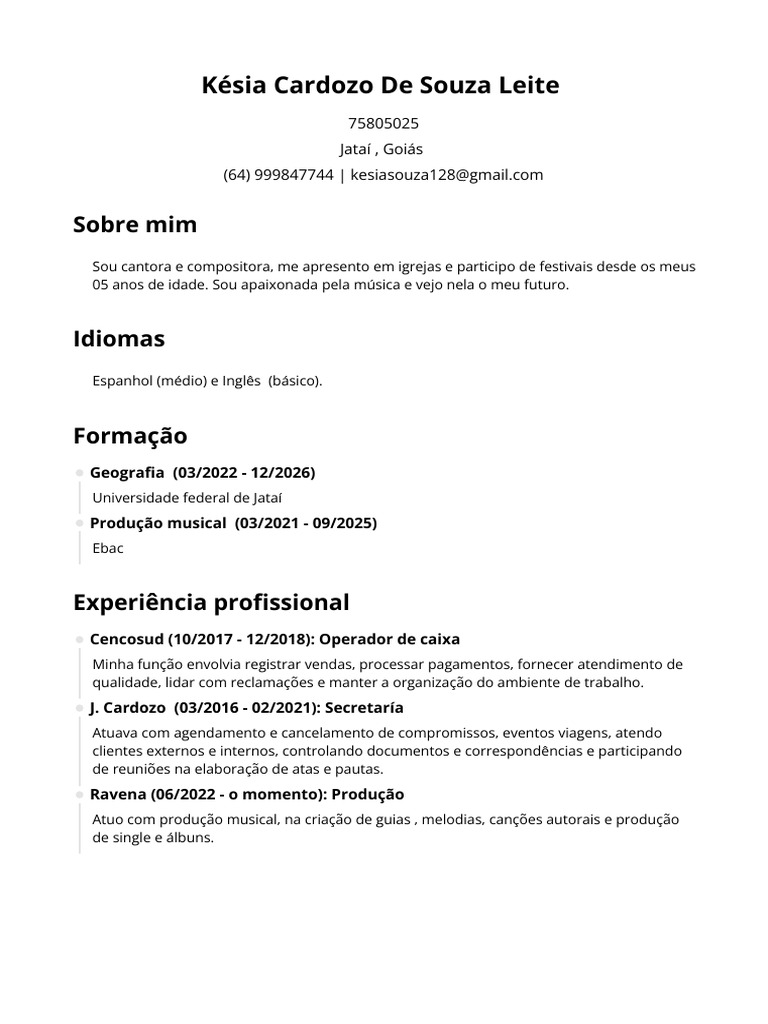 Curriculo .PDF Cardozo - Cópia | PDF