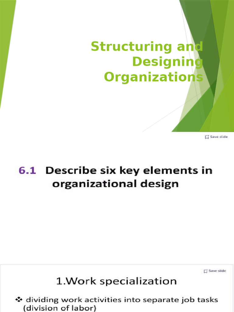 Chapter 5 Organizing | PDF | Organizational Structure | Corporate ...