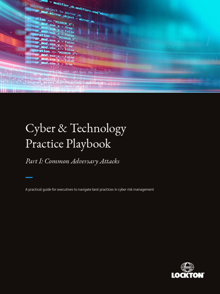 Cyber & Technology Practice Playbook | PDF | Computer Security | Security