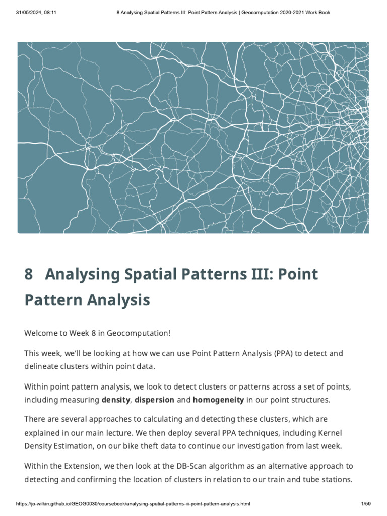 8 Analysing Spatial Patterns III_ Point Pattern Analysis _ Geocomputation 2020-2021 Work Book ...