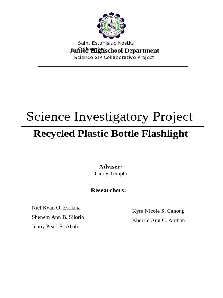 Science Investigatory Project | PDF