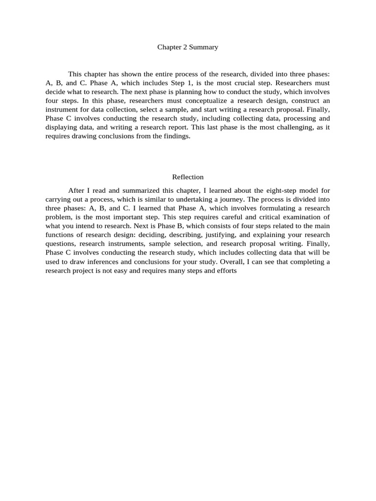 Chapter 2 Research Steps Summary | PDF