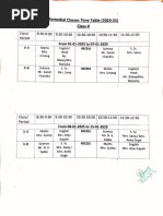 Remedial Time Table | PDF